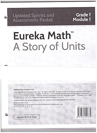 Eureka Math A Story of Units Grade1 Module 1 Updated Sprints and ...