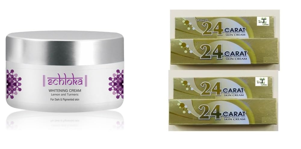 Schloka Whitening Cream With Lemon And Turmeric 50ml (Pack of 2 ...