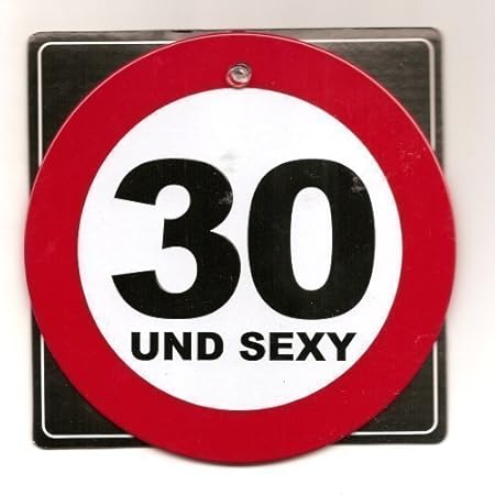 1 METALL SCHILD RUND d:14,5cm ZAHL 30.Geburtstag: Amazon.de: Spielzeug