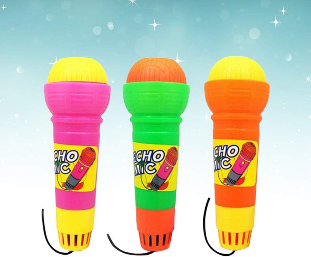 Toyvian 3pcs Echo Mic Magic Microphone Toy for Kids, Toddlers Party ...