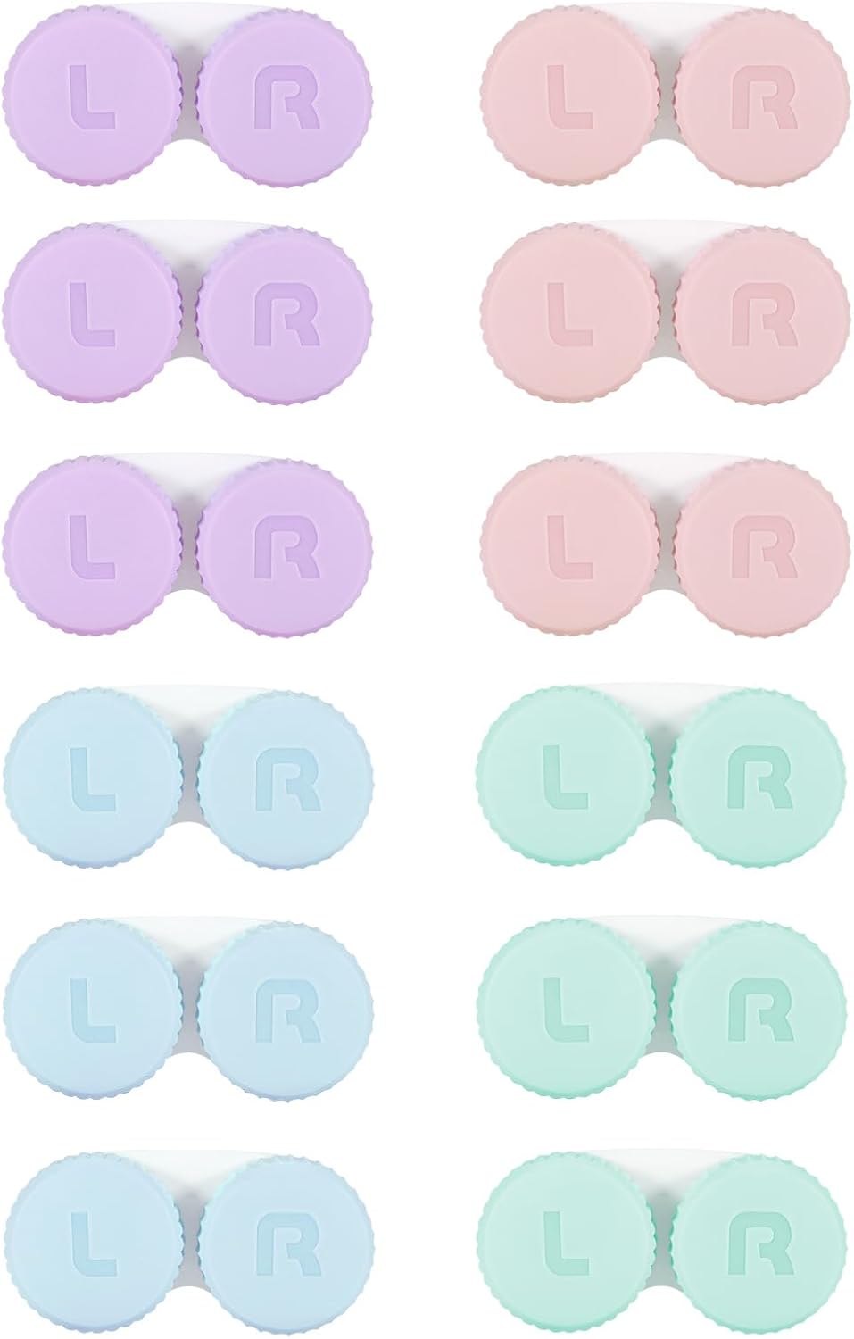 Amazon.com: Kmchilj 12Pcs Colorful Contact Lens Case Outdoor Portable ...