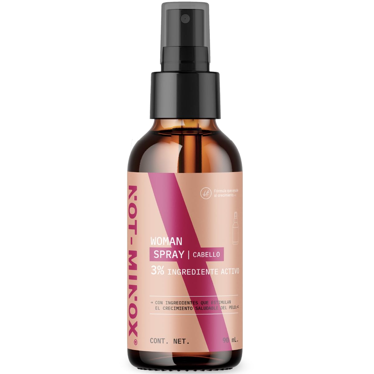 NOT-MINOX Spray para Crecimiento de Cabello para Mujer | Reforzado con ...