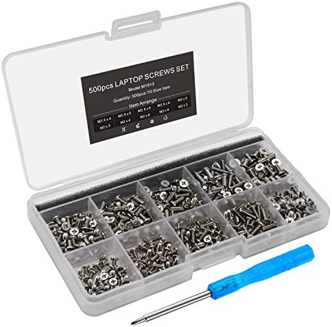 Mcsher 500pcs Laptop Notebook Screws Set for IBM HP Dell Lenovo Samsung ...