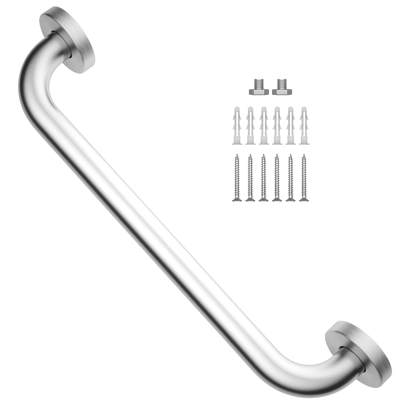 Snapklik.com : Brushed Nickel Grab Bar 16 Inch, Stainless Steel Safety ...