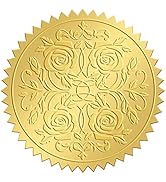 CRASPIRE 408Pcs Attendance Gold Foil Embossed Stickers 2" Self Adhesive ...