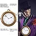 Amazon.com: Halloween Gold Clock Necklace White Rabbit Clock Hip Hop ...
