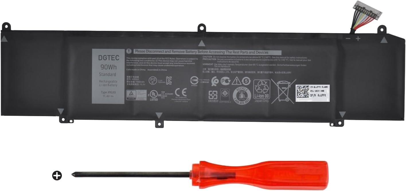 Amazon.com: DGTEC New XRGXX Laptop Battery for Dell with Alienware M15 ...