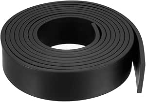uxcell Solid Rectangle Rubber Seal Strip 40mm Wide 5mm Thick, 3 Meters ...