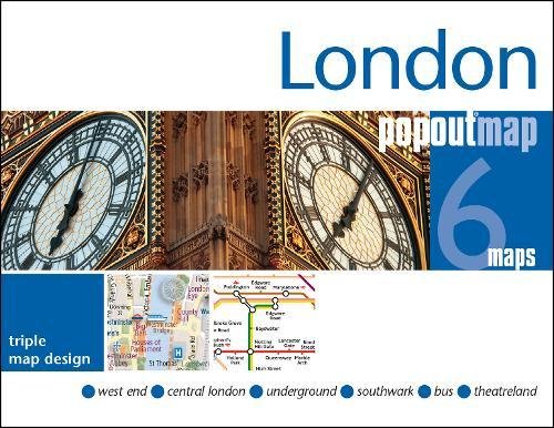 Amazon | London PopOut Map: 3 PopOut maps in one handy, pocket-size ...