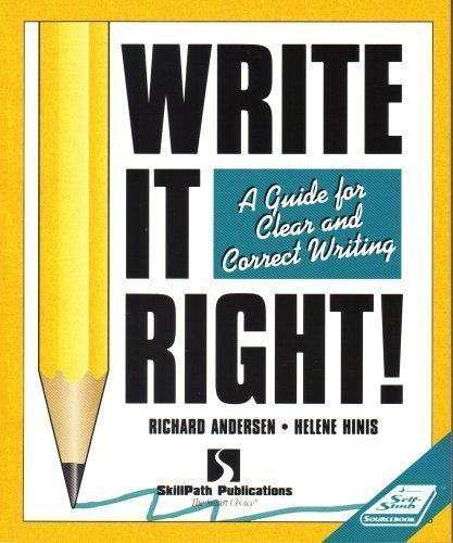 Write It Right!: A Guide for Clear and Correct Writing (Self-Study ...