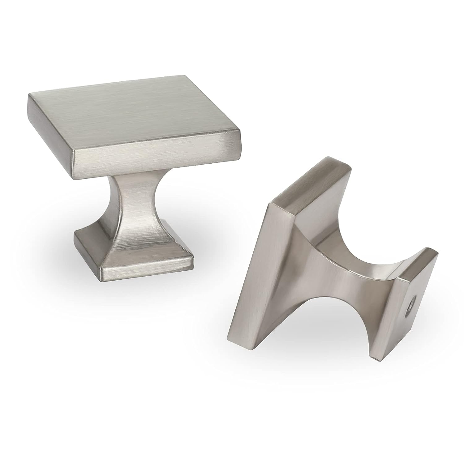 10X goldenwarm Kitchen Cabinet Knobs Silver Door Knobs Cupboard Knobs ...