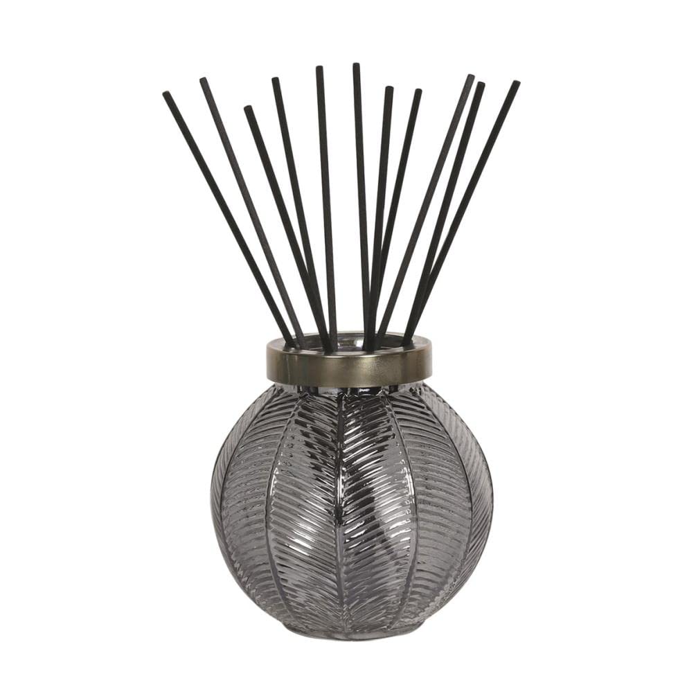 Aroma Grey Lustre Glass Large Reed Diffuser & 50 Fibre Reeds : Amazon ...