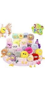 Amazon.com: OMyFav 24 PCs Kids Keychains - Keychain Cute for Birthday ...