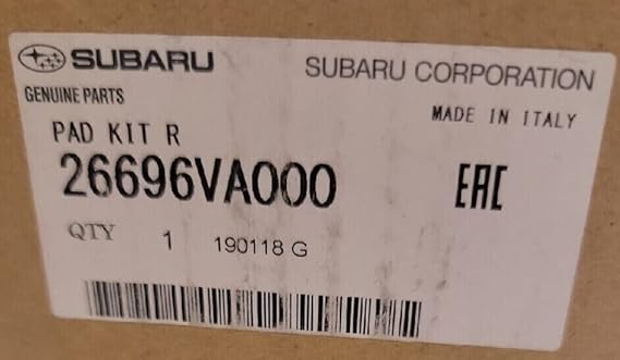 Amazon.com: Genuine Subaru Impreza Sti Rear Brake Pads OEM Brembo 2017 ...