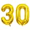Amazon.com: 40 Inch Gold 80 Number Balloons, Giant Jumbo Helium Mylar ...
