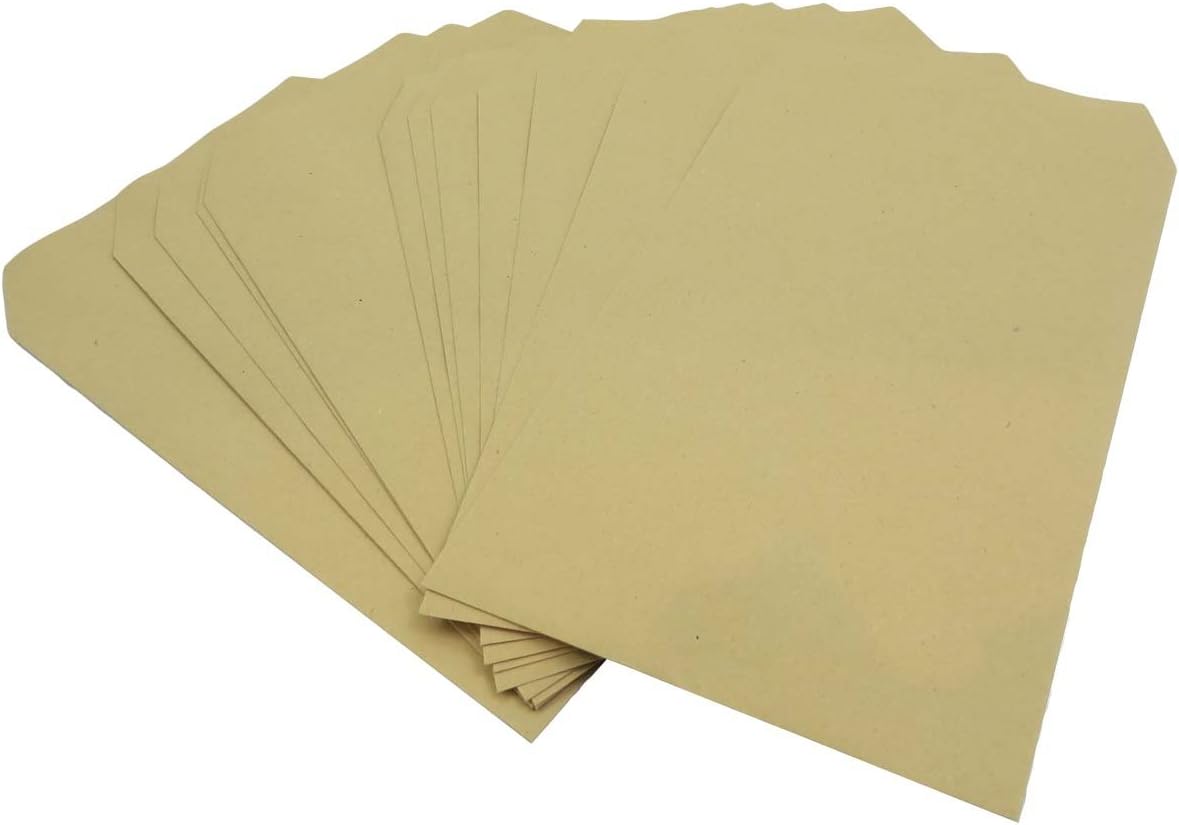 REALPACK 500 x C5 A5 Manilla Envelopes Plain Self Seal Brown Envelopes ...