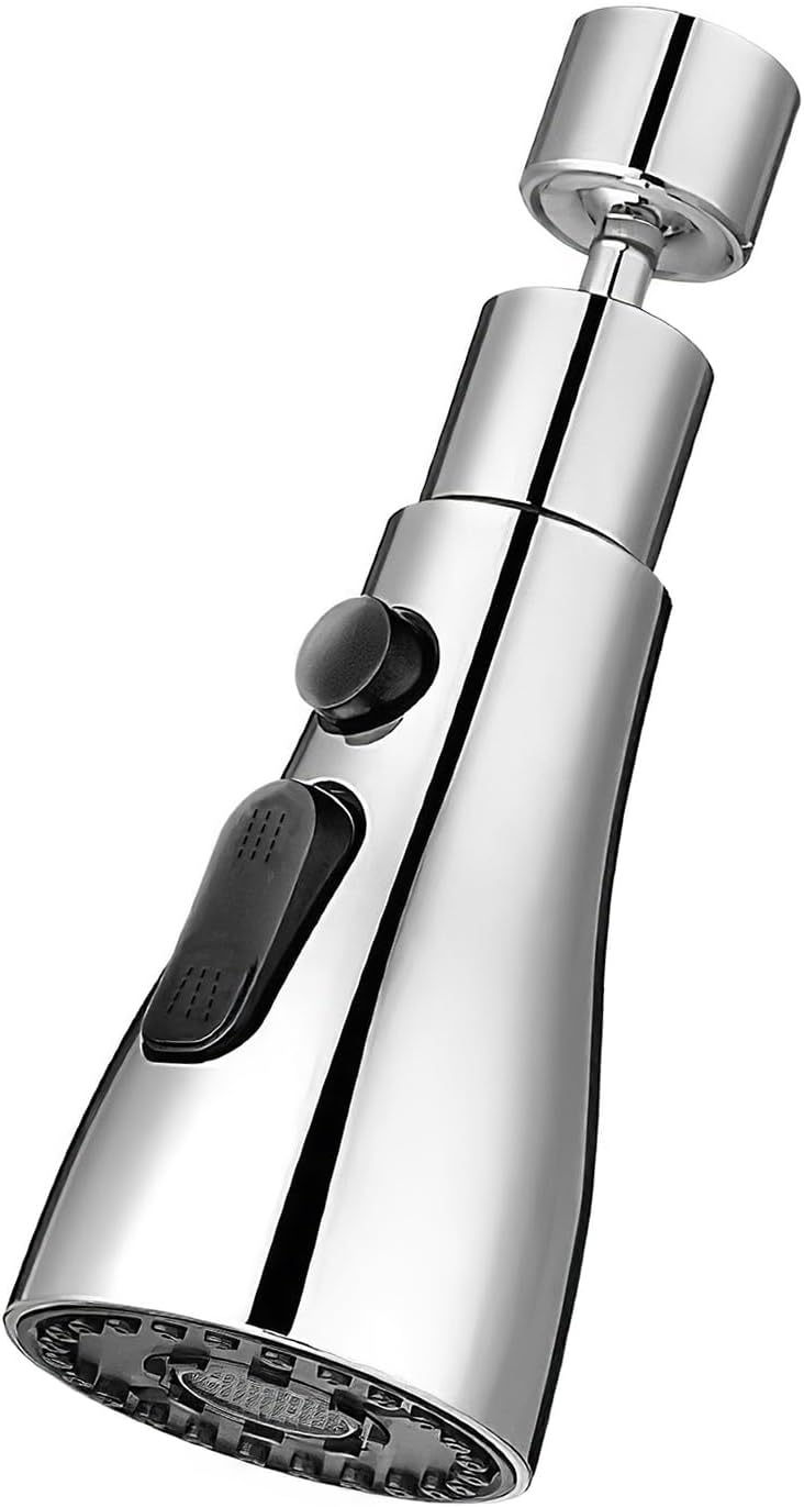 Kitchen Tap Spray Head, 360°Swivel Spout Attachment Splash Proof Sink ...