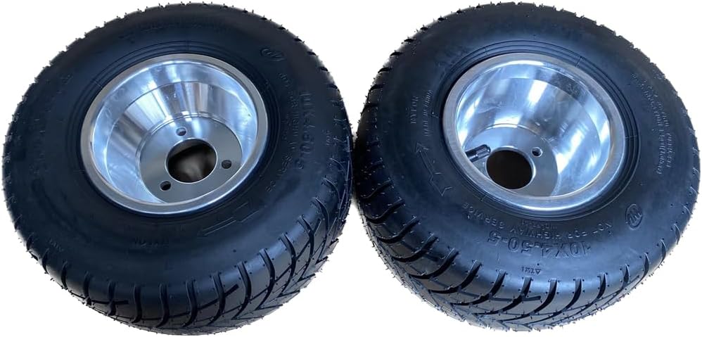 Amazon.com: JOHNWELL 10''X4.5-5'' GO KART FRONT TIRES AND RIMS WITH 3 ...