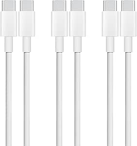 Amazon.co.jp: USB Type C to Type C ケーブル 2m 3本セット Popolier【PD対応 65W/3A急速充電 】 タイプc 急速充電 ケーブル スマート ...