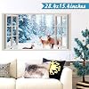Amazon.com: kokolap Winter Wall Stickers 3D Fake Windows Wall Stickers ...