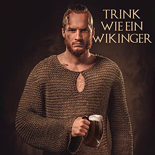 VIKING CRAFT® Trinkhorn Wikinger Krug 600ml - Extra großer Krug und 2 ...