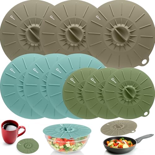 Amazon.com: Silicone Lids for Food Storage - 9 Pack - 3 Sizes - Food ...