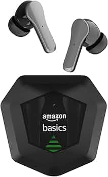 Amazon Basics True Wireless in-Ear Earbuds with Mic, up to 50 ms Low ...