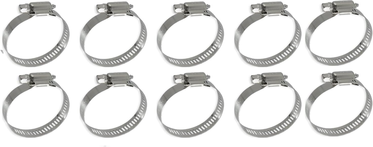 Amazon.com: Hicarer 4 Pcs Pool Hose Clamps Metallic Hose Clamps 1-1/4 ...
