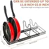Amazon.com: Pot Rack Organizer -Expandable Pot and Pan Organizer for ...