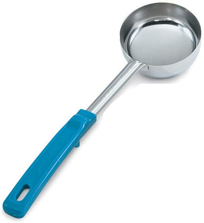 Amazon.com: Vollrath Solid S/S 6 Oz Spoodle w/Teal Grip 'N Serv Handle ...