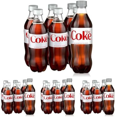 Amazon.com : Diet Coke Soda Soft Drink, 16.9 fl oz, 24 Pack : Grocery ...