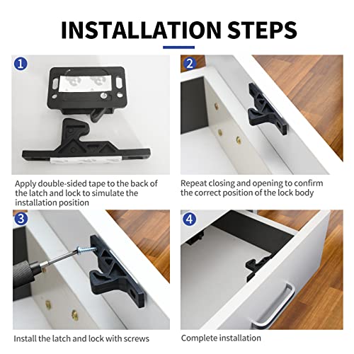 Snapklik.com : RV Drawer Latches And Catches, 6 Pack RV Cabinet Door ...