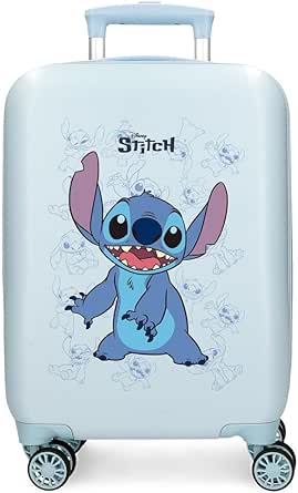 Disney Joumma Happy Stitch Cabin Suitcase, Blue, Cabin Suitcase ...