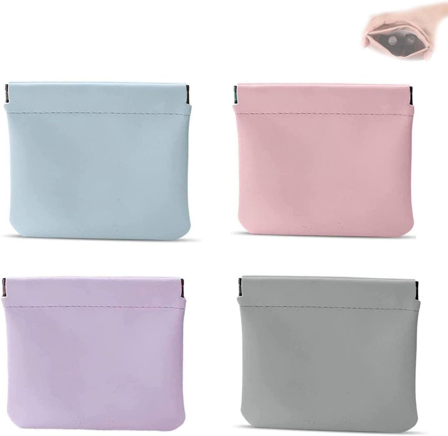 Amazon.com: KUSW Pouchic - Personalized Snap Closure Leather Organizer ...