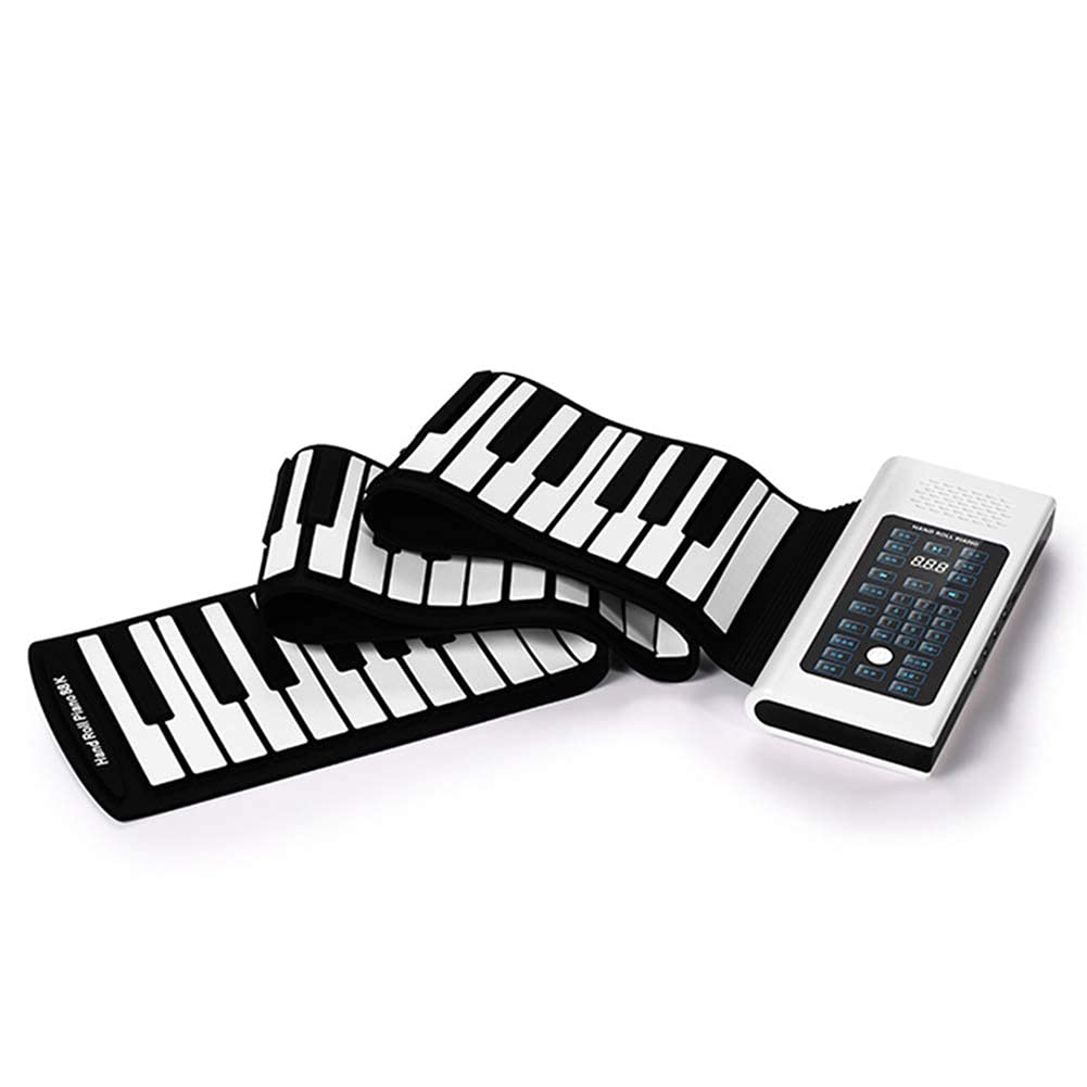 Buy Hand Roll Portable Piano Electronic Roll Up Piano Keyboard with ...