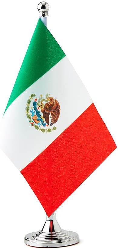 Amazon.com: Mexico Flag Mexican Flags, Small Mini Mexican Desk Flag ...