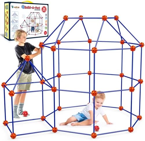 Amazon.com: V-Opitos 180 Pack Fort Building Kits for Kids Age 4, 5, 6 ...