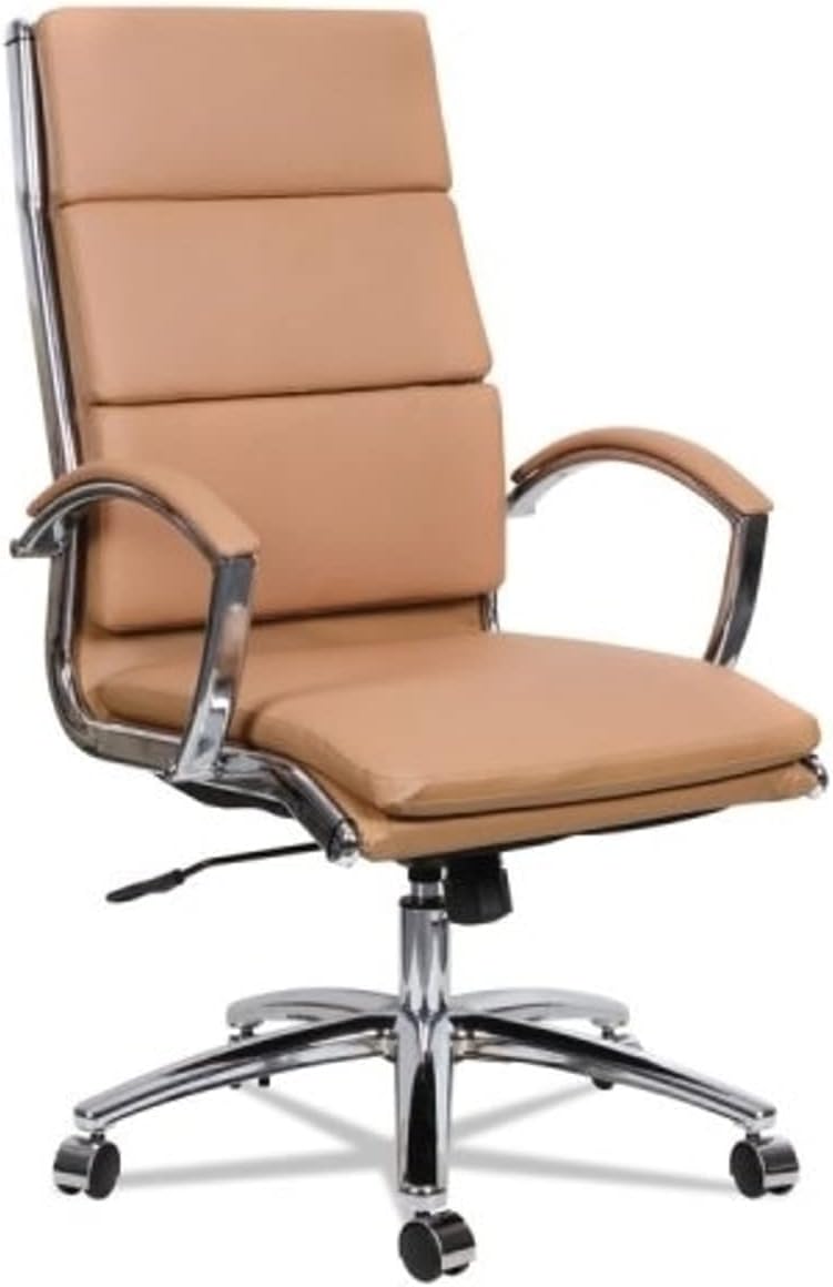 Amazon.com: Alera ALE Neratoli High-Back Slim Profile Chair, Camel Soft ...