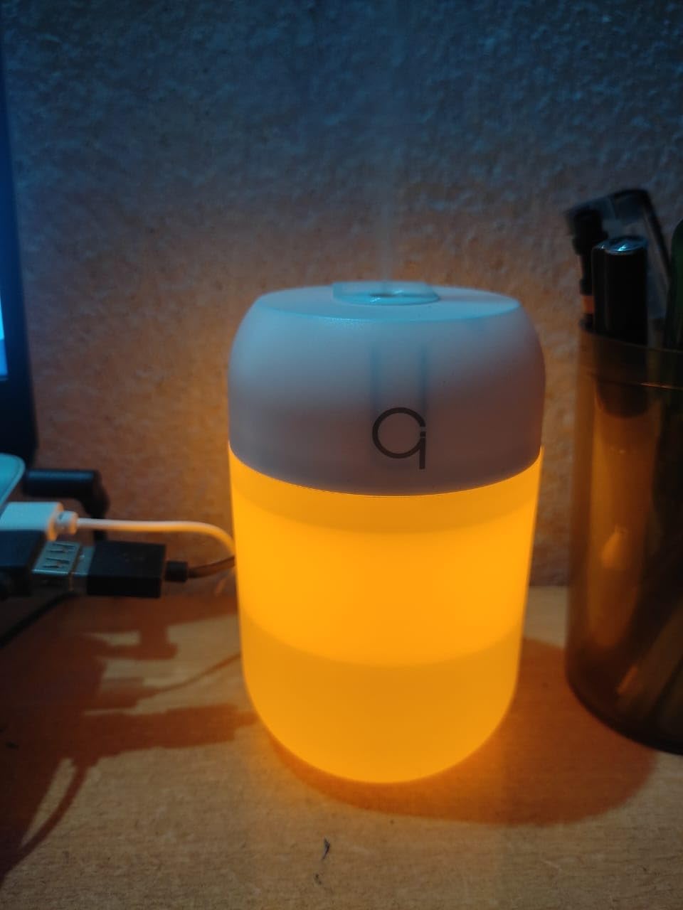 Gnanishwa USB Air Humidifier Night Light Silent Aroma Diffuser 300ml ...