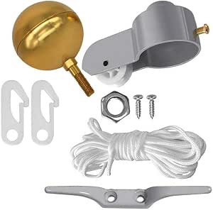 Swsdee Flag Pole Repair Parts Kit,Flag Pole Kit, Accessory Set ...