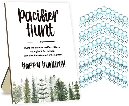 Amazon.com: Baby Shower Party Games, Baby Pacifier Hunt, Baby Shower ...