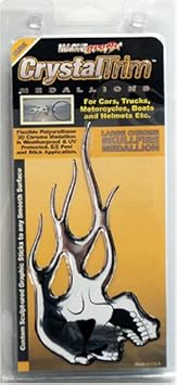 Amazon.com: Magnegrafix Large Chrome Skullfire : Automotive