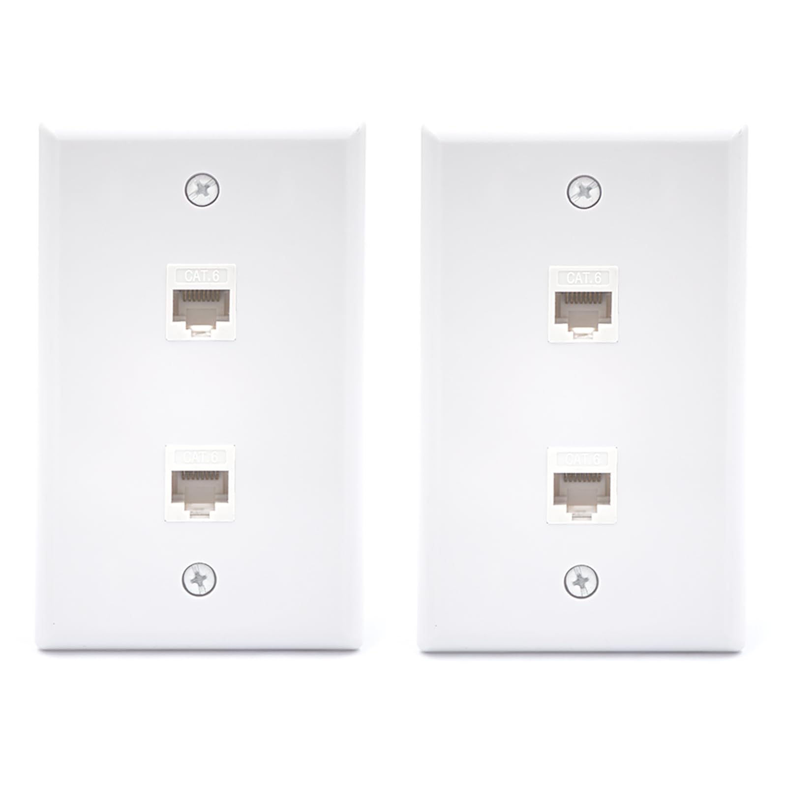 VCE - Paquete de 2 Placas de Pared Ethernet de 2 Puertos, Placa de ...