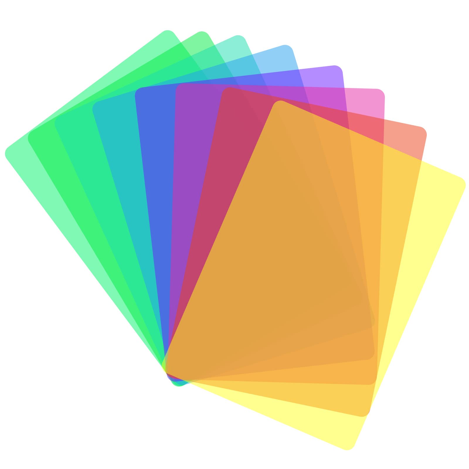 Vicloon Dyslexia Overlay Ruler 8pcs A4 Reading Rulers Colored Overlay ...