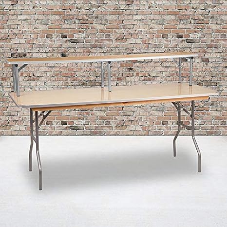 Amazon.com: BizChair 72" x 12" x 12" Birchwood Bar Top Riser with ...