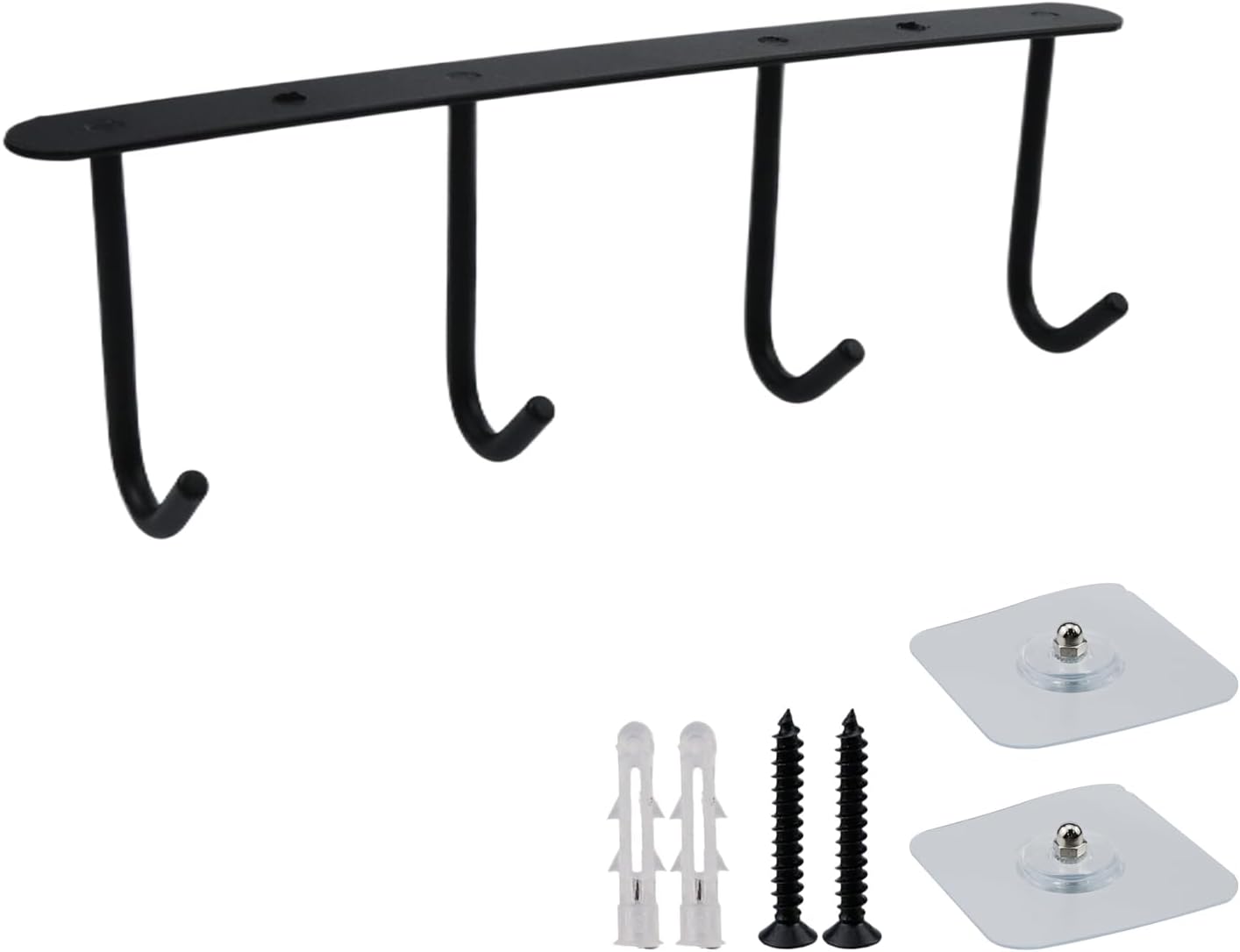 Amazon.com: HEVSTIL Stainless Steel 4-Hook Modern Minimalist Kitchen ...