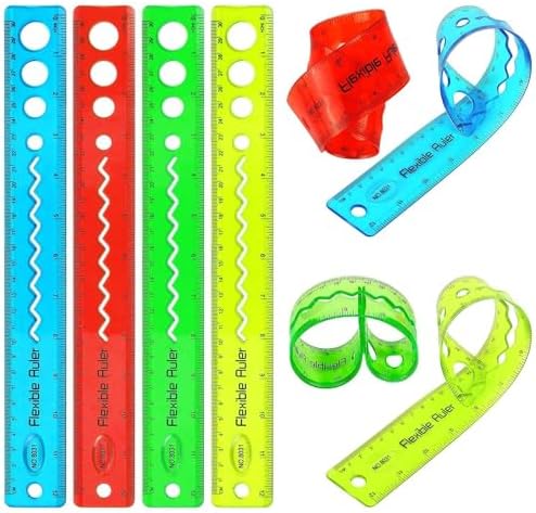 Obeta Flexible unbreakable ruler/Scale - 30 Cm Scale (Pack of 6 ...