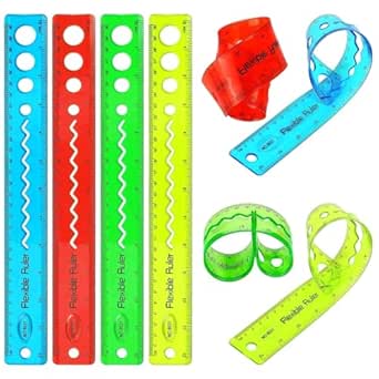Obeta Flexible unbreakable ruler/Scale - 30 Cm Scale (Pack of 6 ...
