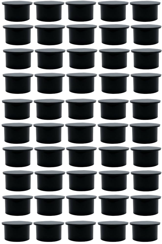 Snapklik.com : 50 Pack Black Pool Safety Fence Hole Cover 1" Diameter ...