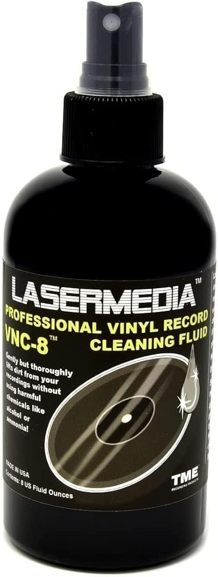 Amazon.com: Vinyl Record Cleaning Solution Fluid Professional 8 Oz (237 ...